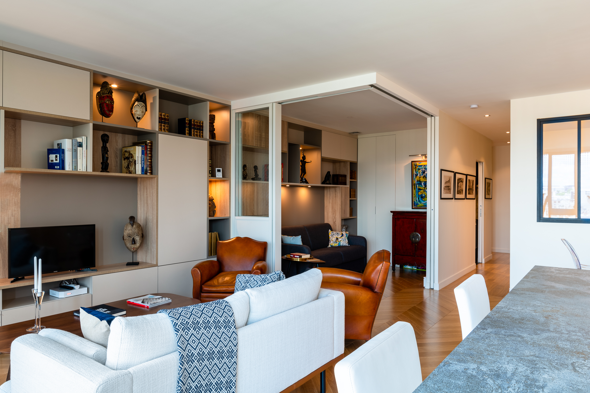 Appartement avec chambres en second jour - Architecte d'intérieur Paris ...